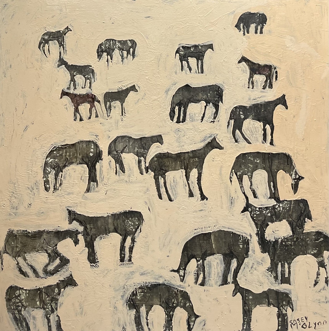22 Horses Deep - Bugera Lamb Fine Art